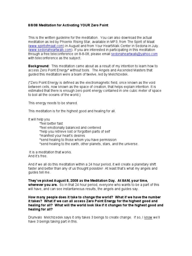 How to Access the Zero Point Field: Unlock Infinite Potential