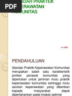 Standar Praktik Dalam Keperawatan Komunitas | PDF