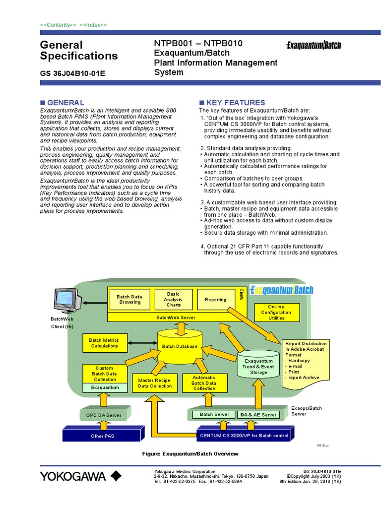 Exaquantum Batch GS36J04B10-01E PDF | PDF | Windows Server 2003 ...