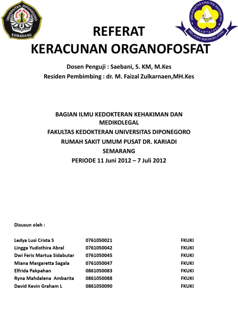 ORGANOFOSFAT | PDF | Kesehatan Holistik