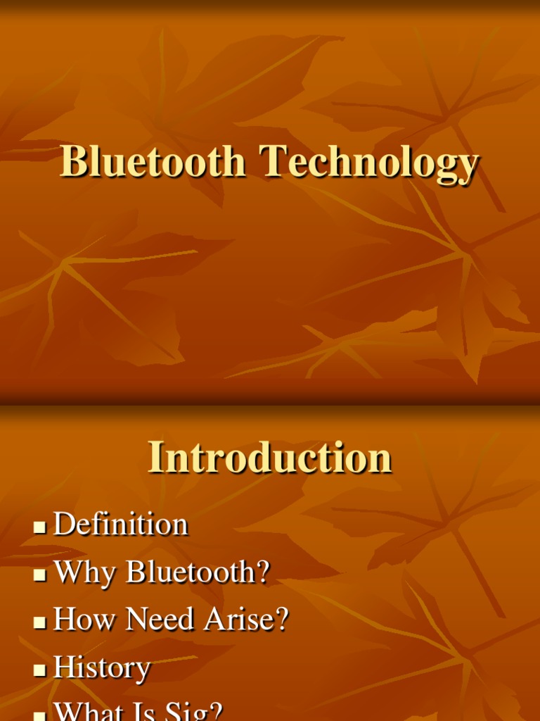 Bluetooth | PDF | Bluetooth | Communications Protocols
