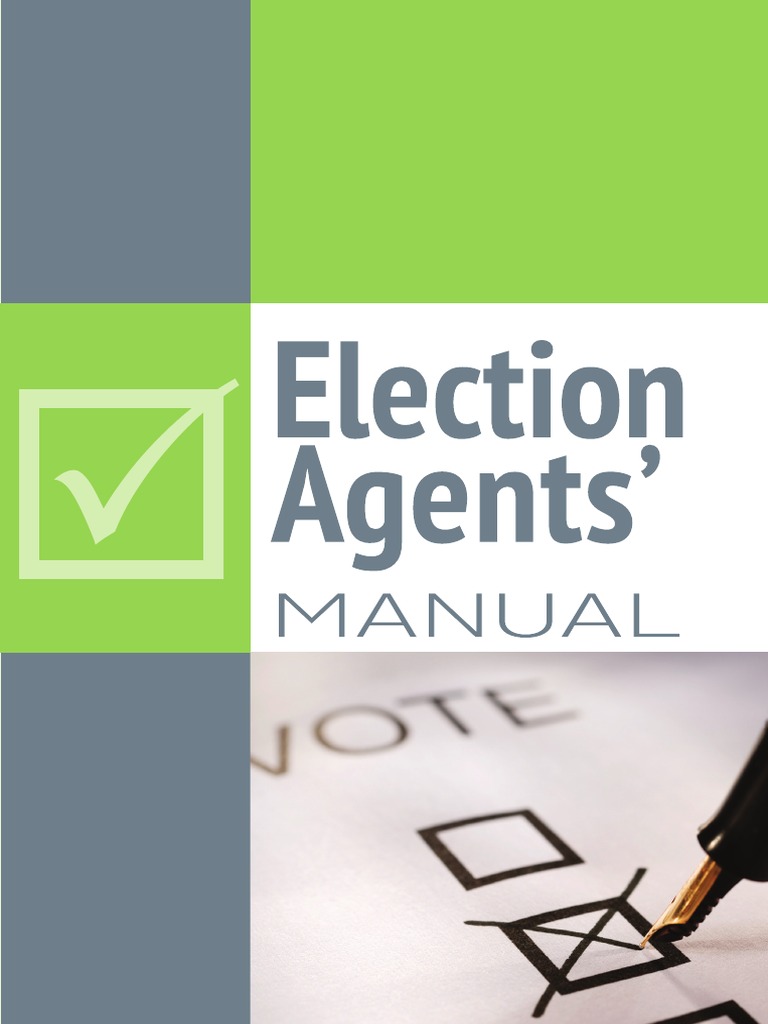 Election Agents Manual PDF | PDF | Polling Place | Elections
