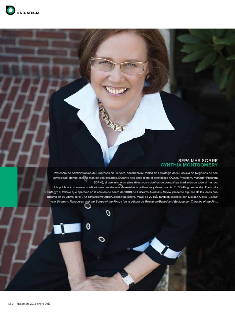 Sepa Mas Sobre Cynthia A. Montgomery | PDF | Liderazgo | Apple Inc.