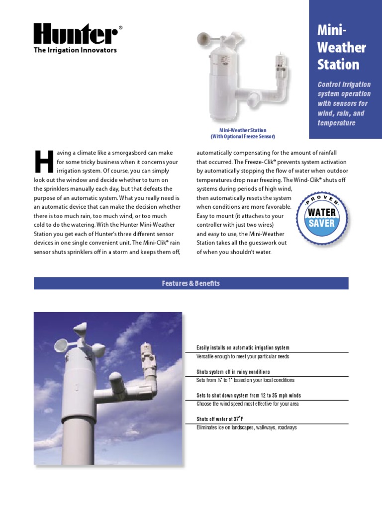 Mini-Weather Station: The Irrigation Innovators | PDF | Rain | Irrigation