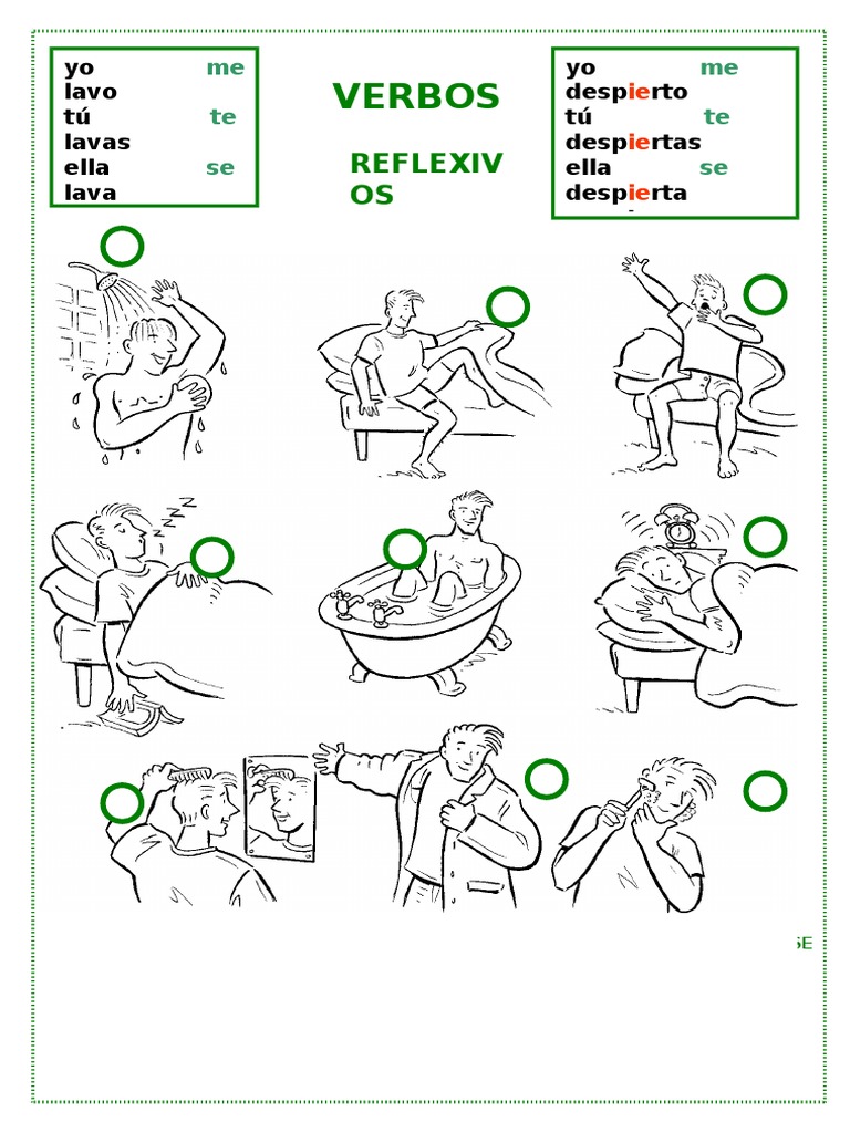 Actividad de Los Verbos Reflexivos | PDF