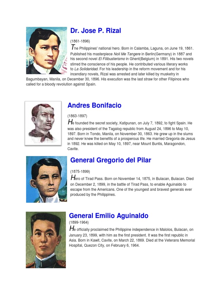 National Heroes | PDF | Philippines | Unrest