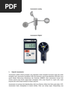 Cara Kerja Dan Cara Pemakaian Anemometer | PDF