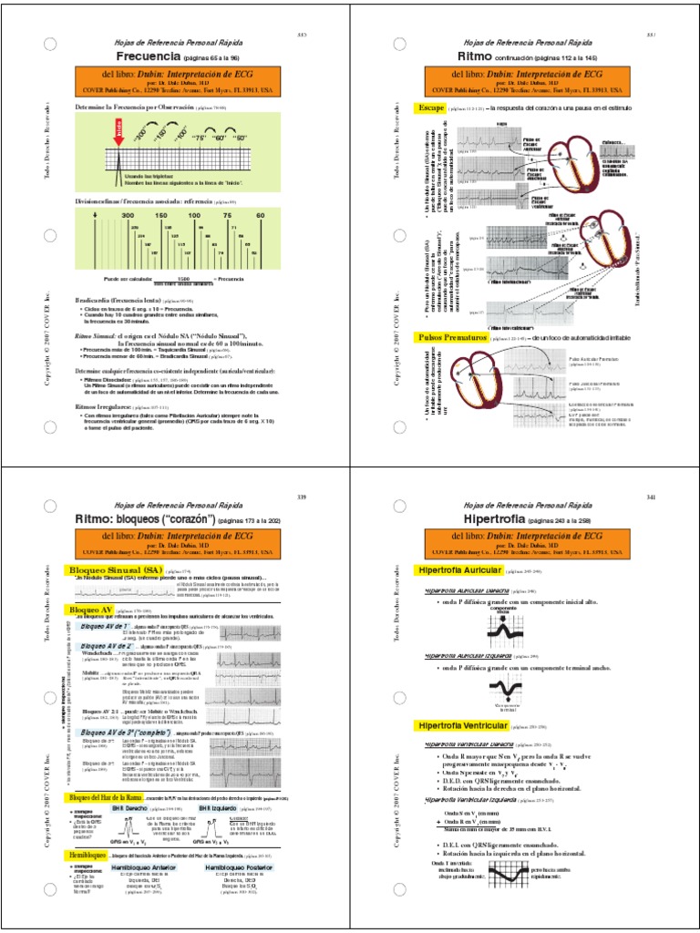 Referencia Dubin | PDF | Electrocardiografia | Arritmia cardiaca