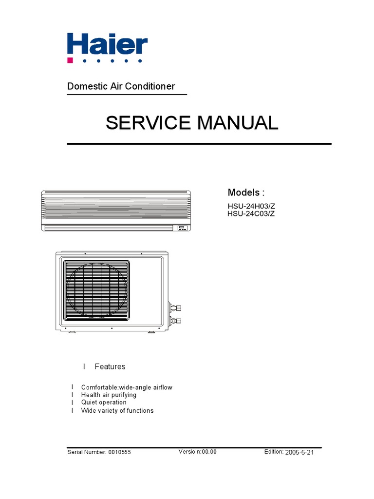 Aer Conditionat Install Haier | PDF | Air Conditioning | Mechanical Fan