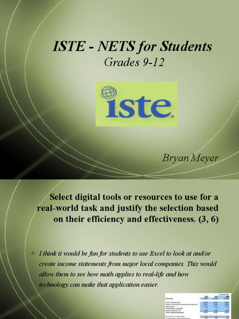 ISTE - NETS For Students | PDF | Computers