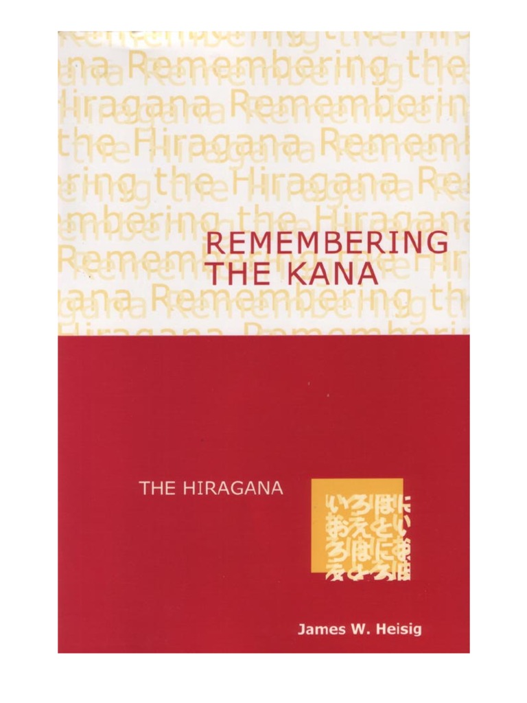 Remembering The Kana Part 1 Hiragana PDF | PDF | Japanese Words And ...