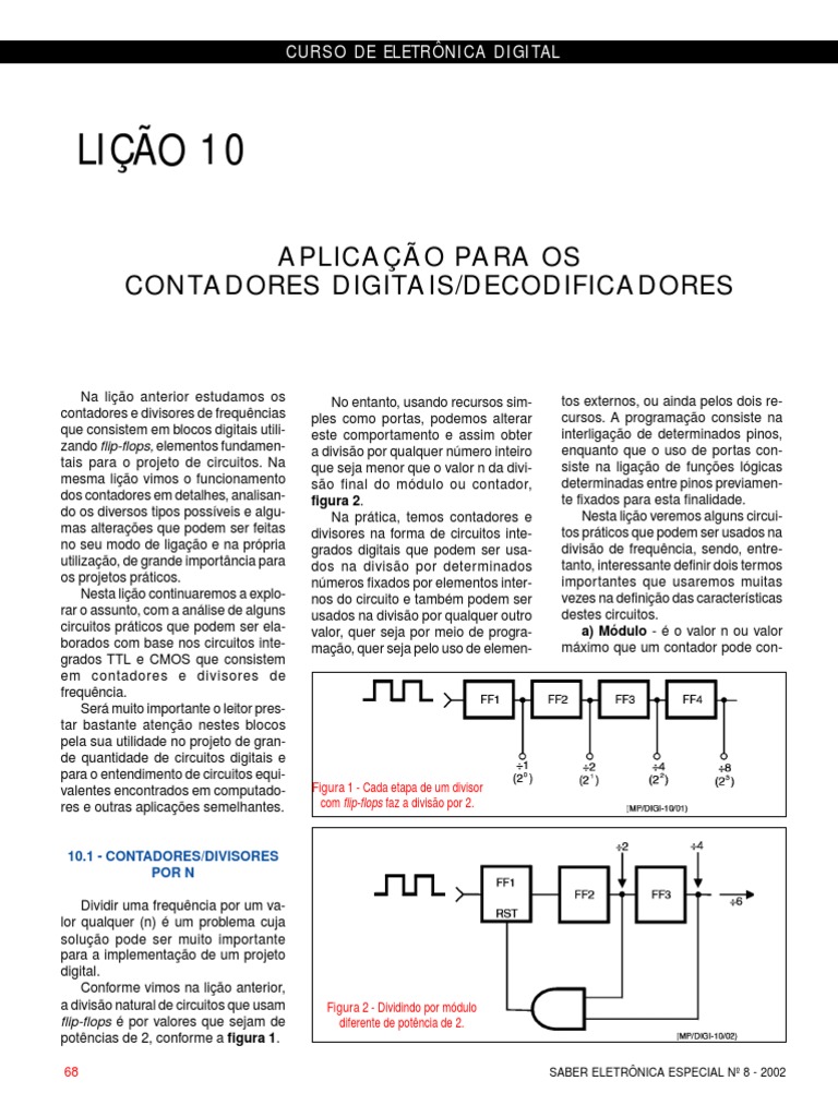 Curso Básico de Eletrônica Digital Parte 10 | Eletrônicos Digital ...