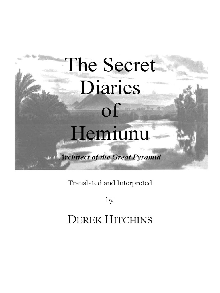 Secret Diaries of Hemiunu | PDF | Egyptian Pyramids | Pyramid