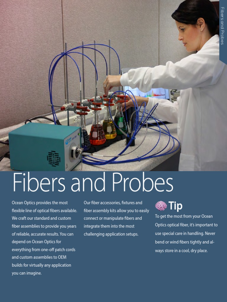 Ocean Optics Fibers Probes PDF | PDF | Optical Fiber | Attenuation