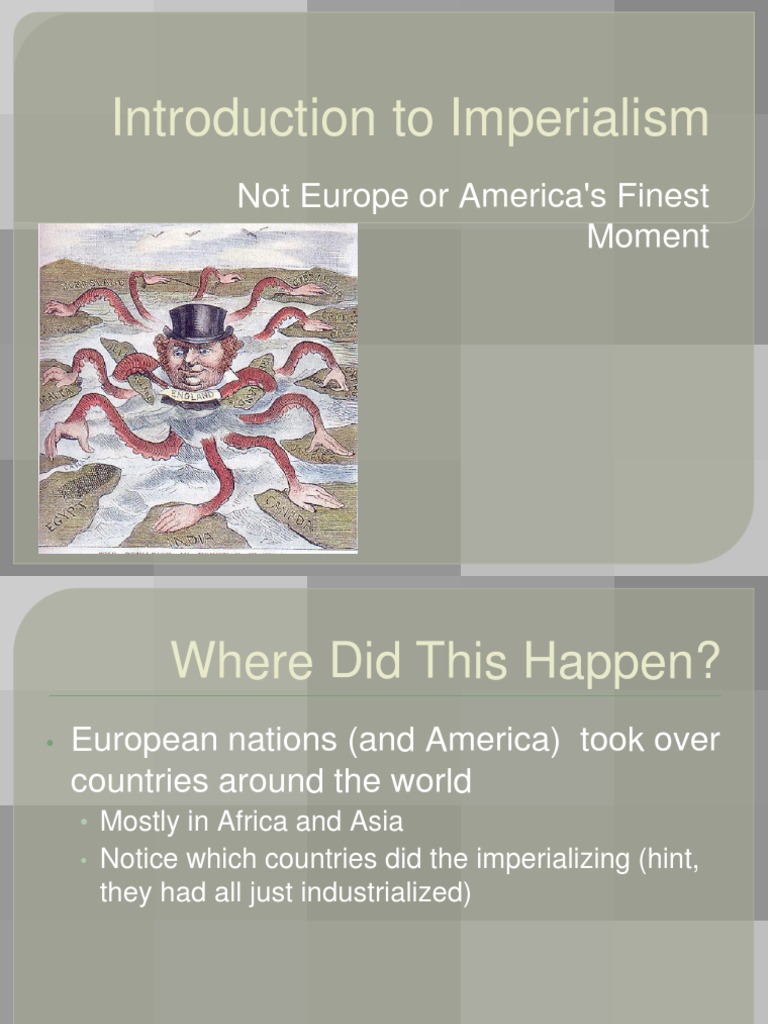 Understanding Imperialism's Roots | PDF