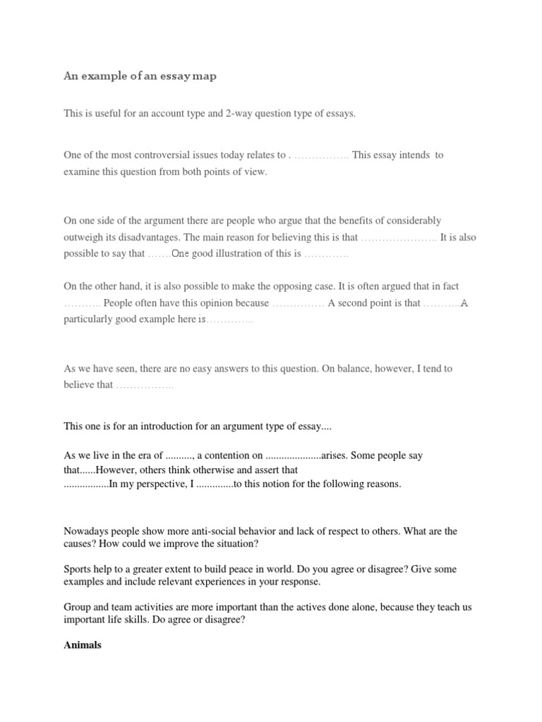 An example of an essay map.docx | Essays | Reason | Free 30-day Trial ...