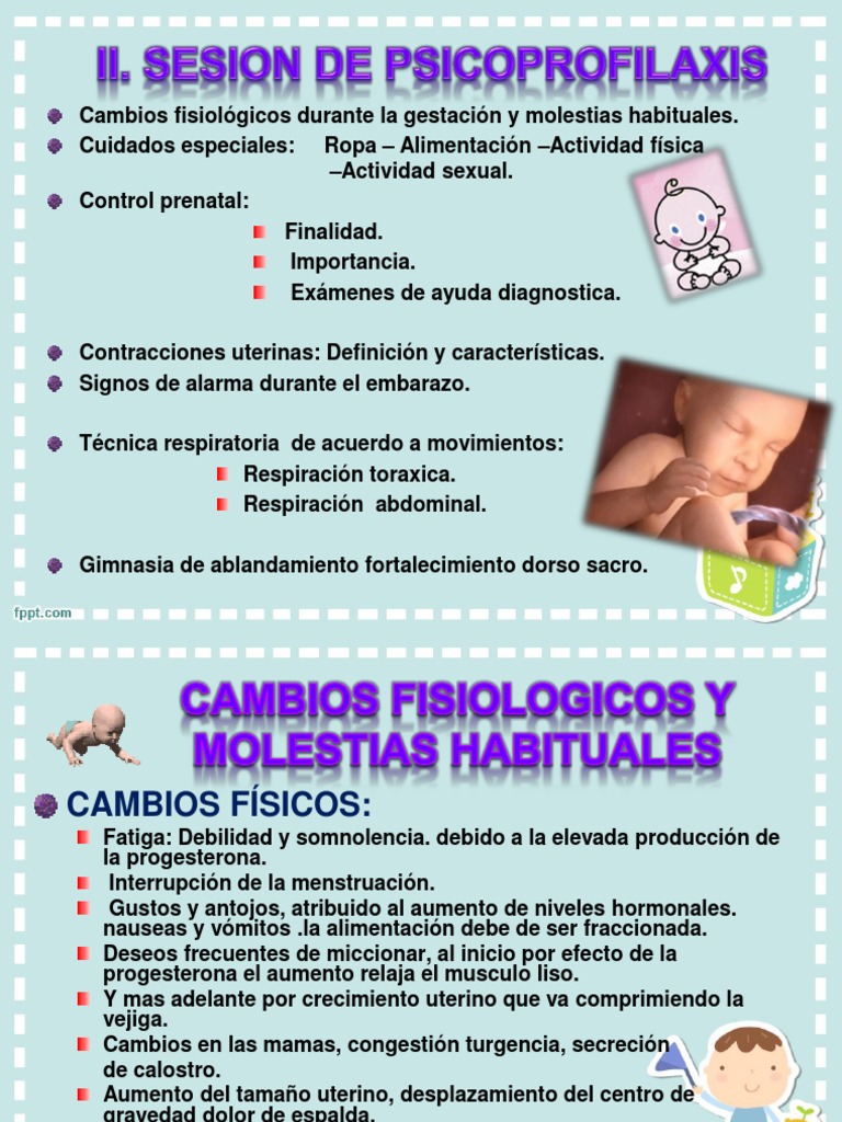 II Sesion de Psicoprofilaxis | PDF | El embarazo | Parto