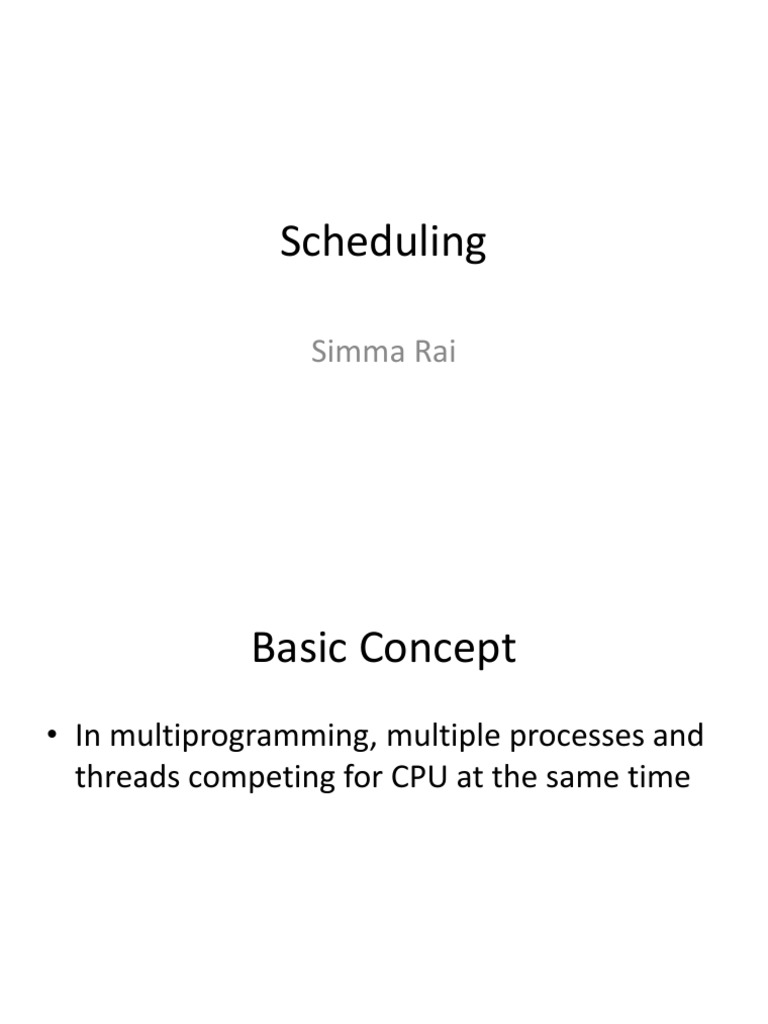 Scheduling Pdf Scheduling Computing Computer Architecture