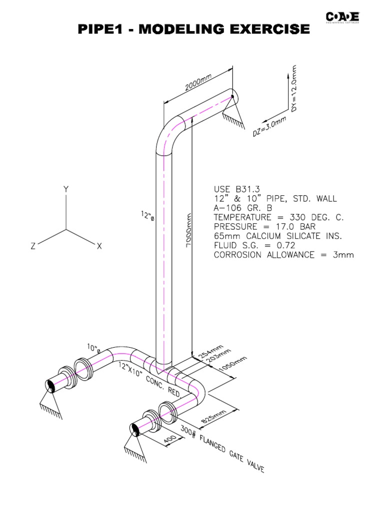 CAESAR II Restraint Guide | PDF | Pipe (Fluid Conveyance) | Stress ...