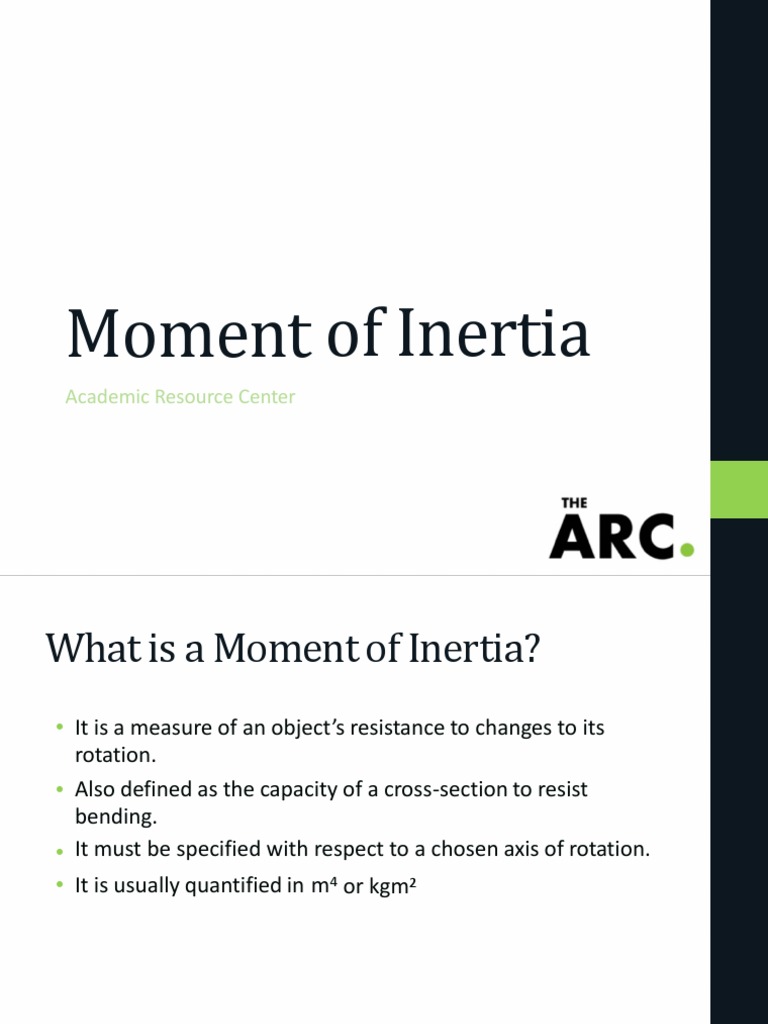 Moment Inertia Pdf Rotation Around A Fixed Axis Center Of Mass