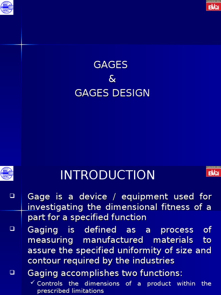 Overview of Fixed Gages and Their Uses | PDF | Engineering Tolerance ...