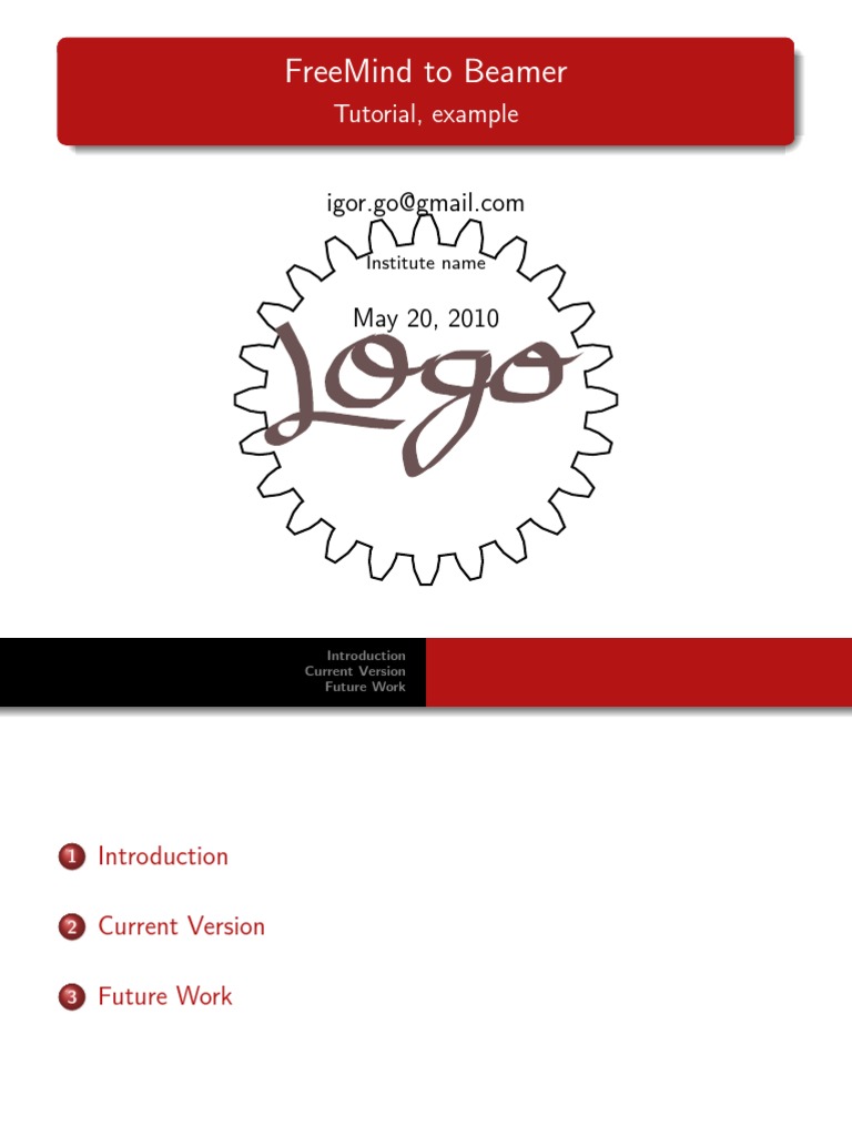 FreeMind to Beamer Guide | PDF | Computing | Computer Programming