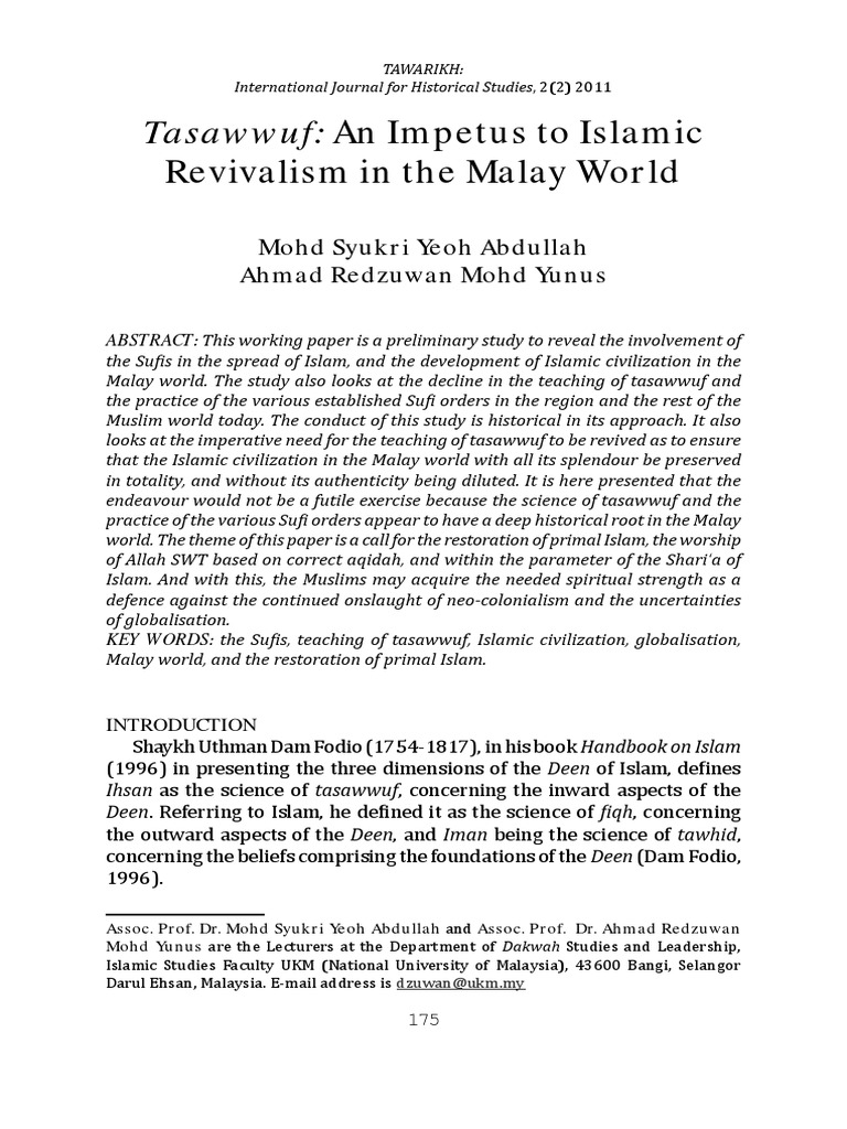 Tasawwuf - Impact | Sufism | Tawhid