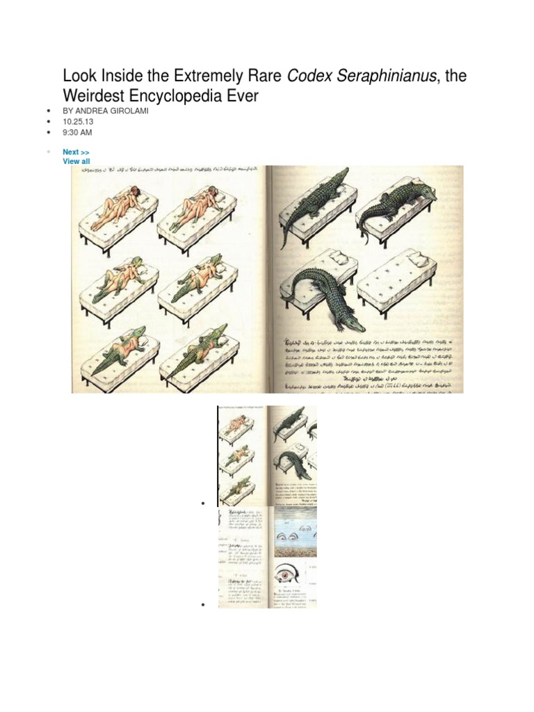 Look Inside The Extremely Rare, The Weirdest Encyclopedia Ever | PDF ...