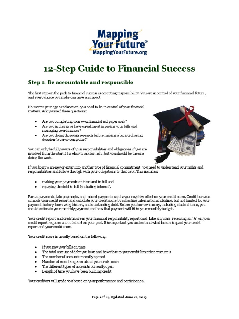 12 Steps To Financial Success Pdf Credit History Loans