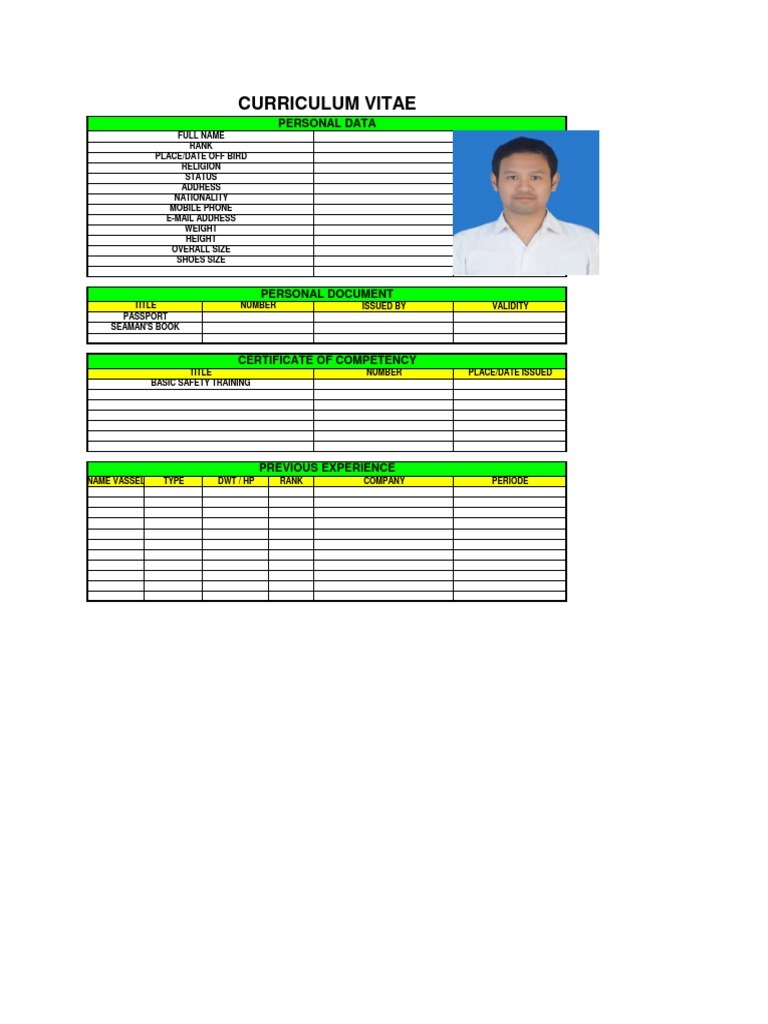 Curriculum Vitae: Personal Data | PDF