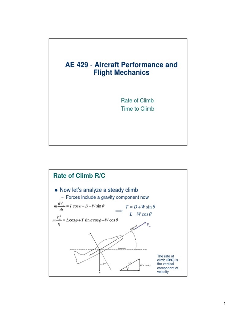 Climb - Angle and Rate PDF | PDF | Teaching Methods & Materials
