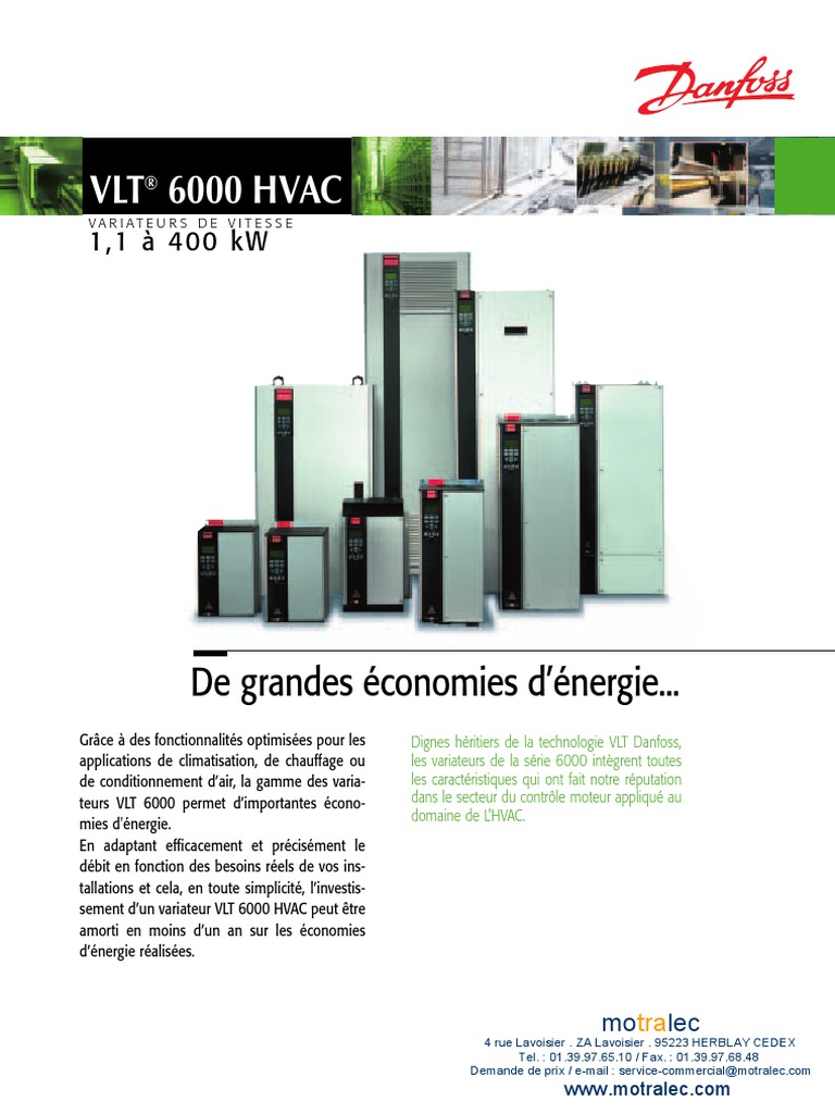 Danfoss VLT 6000 Hvac | PDF | Électrotechnique | Science