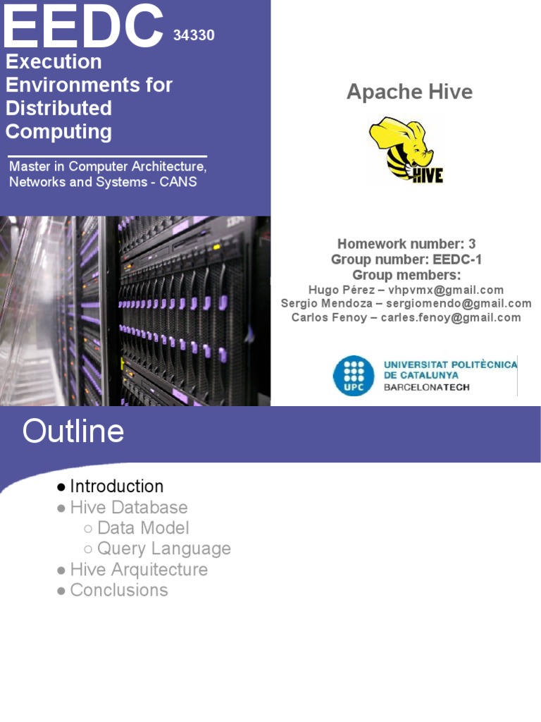 Execution Environments For Distributed Computing: Apache Hive | PDF | Computing | Computer ...