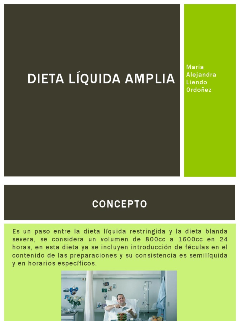 Ejemplos de Dieta Líquida Amplia | PDF | Cocina, comidas y vino | Salud ...