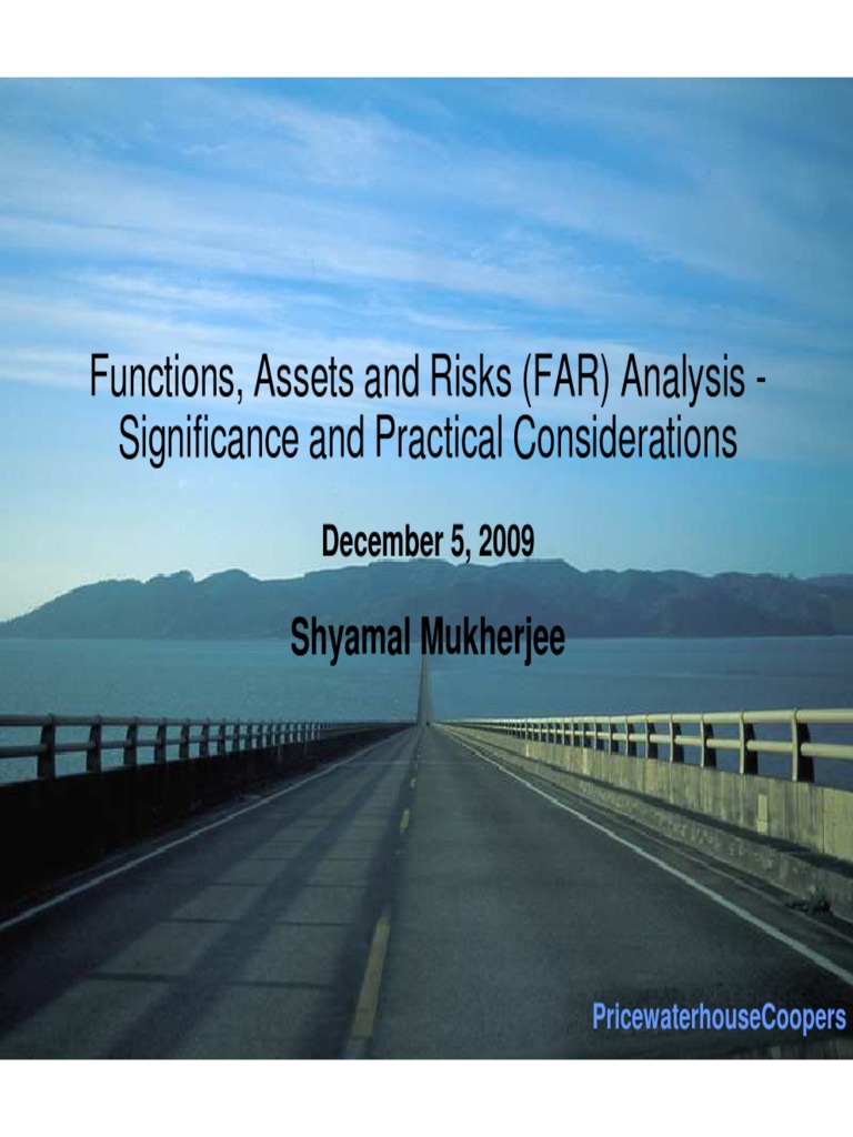 Functions, Assets and Risks (FAR) Analysis - Significance and Practical ...