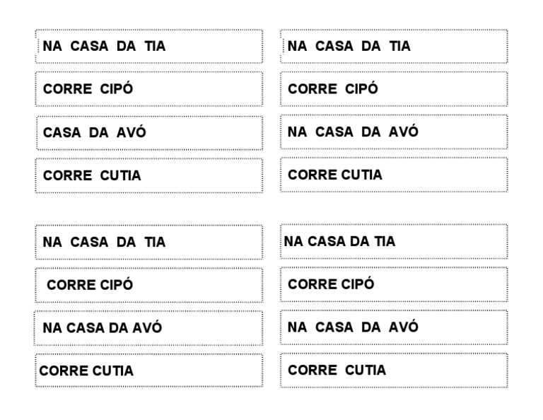 Corre Cutia (Texto Fatiado) | PDF
