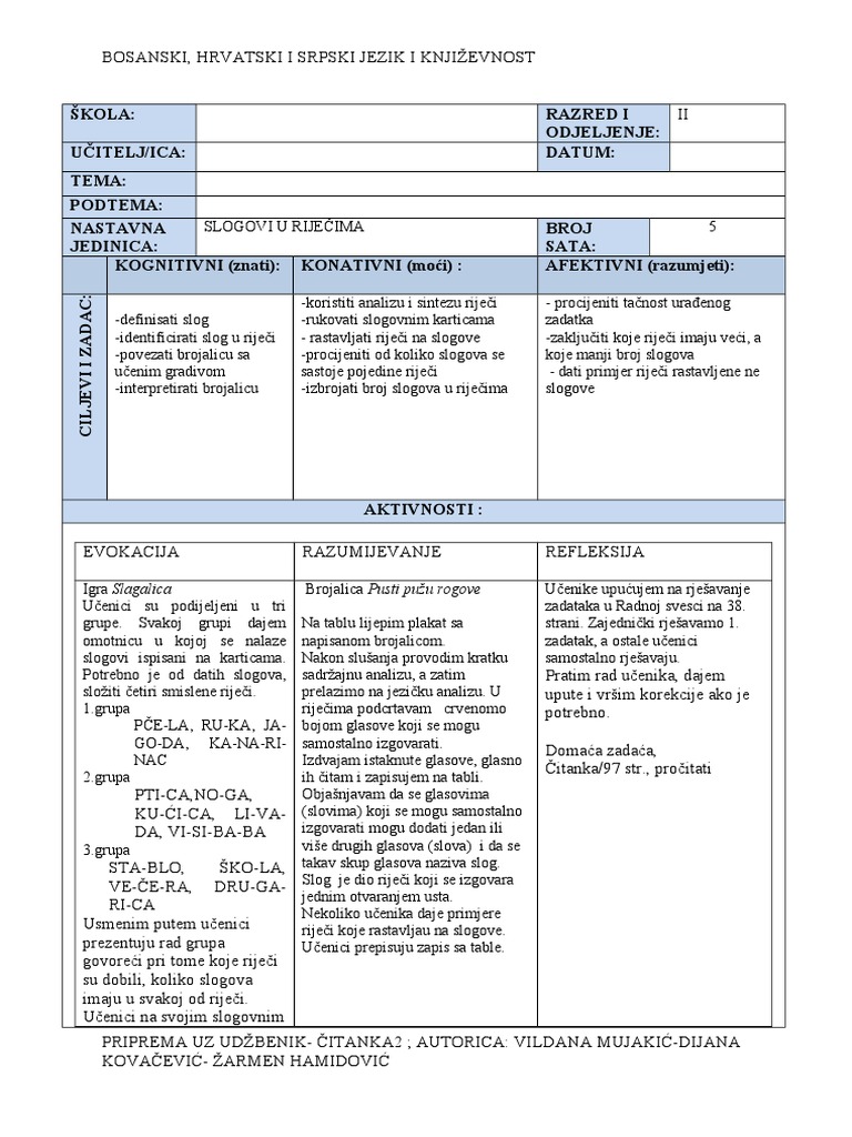 Slogovi U Riječima | PDF