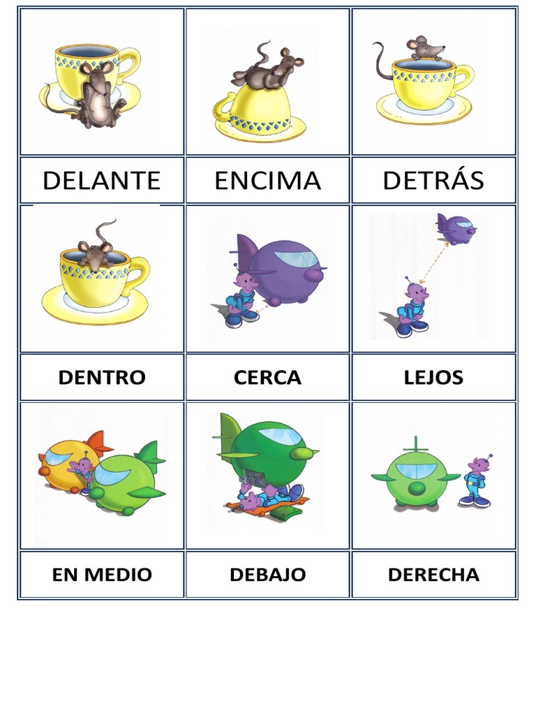 Tarjetas De Preposiciones Para Imprimir Página 17 Explorá