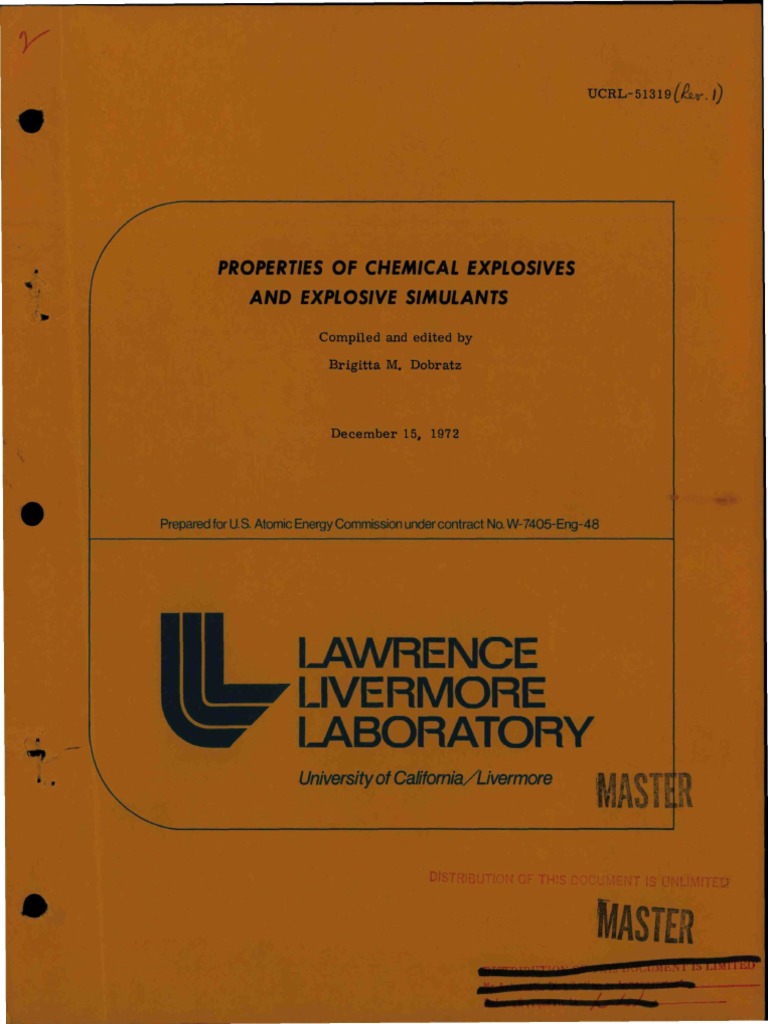 LLNL Explosives Handbook | PDF | Explosive Material | Thermal Expansion