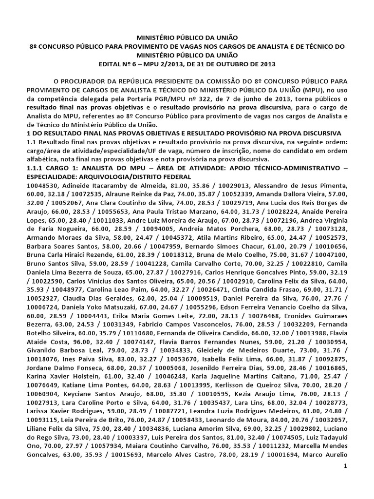 Mpu 2 13 Ed 5 2013 Mpu 2 13 Res Final Objetiva Prov Disc Analistaan Analista v2 | PDF | Governo ...