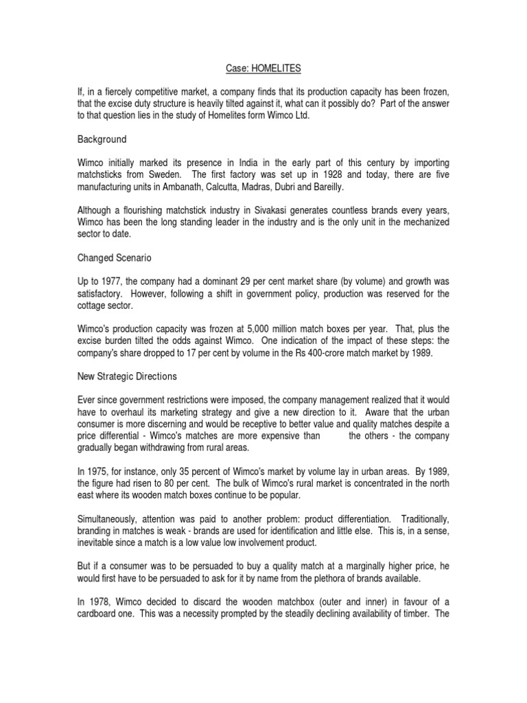 Homelites: Premium Matchbox Strategy | PDF | Brand | Housewife