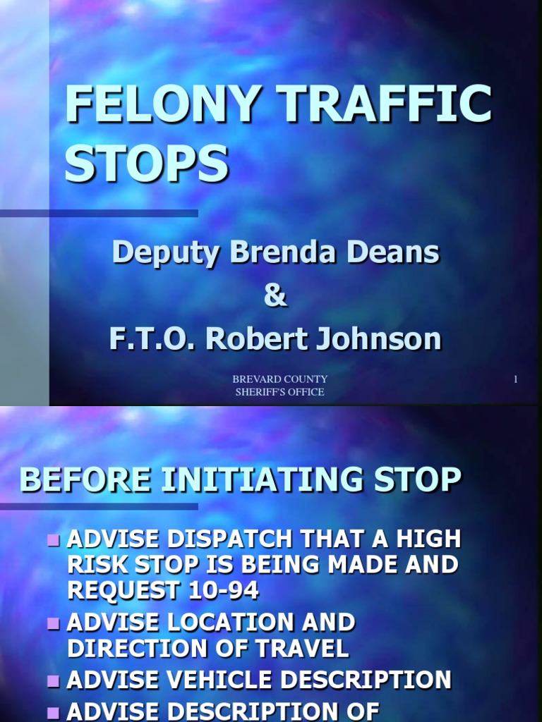 Power Point Felony Stop | PDF | Traffic Stop | Traffic