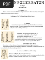 Police Baton Techniques Handbook | PDF | Elbow | Police