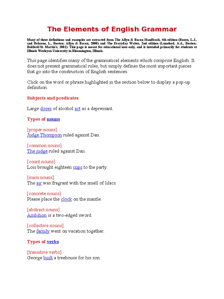 The Elements of English Grammar.doc | Noun | Languages