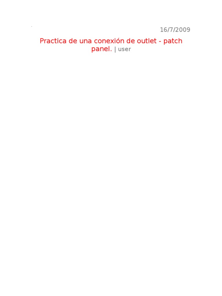 Practica de Conexion de Un Cable Directo 568a o 568b | PDF | Ingenieria Eléctrica | Bienes ...