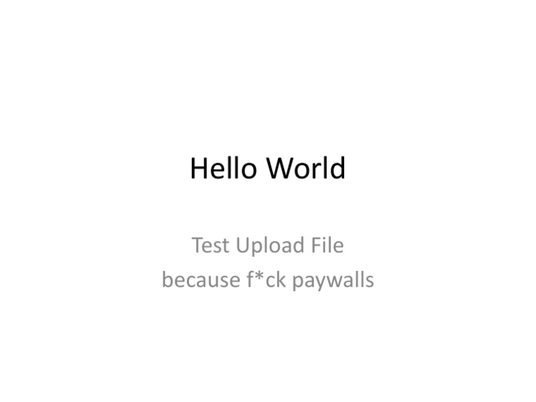 Test Upload File Without Paywalls | PDF