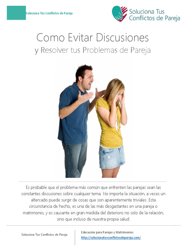 Como Evitar Discusiones y Resolver Tus Problemas de Pareja | PDF ...
