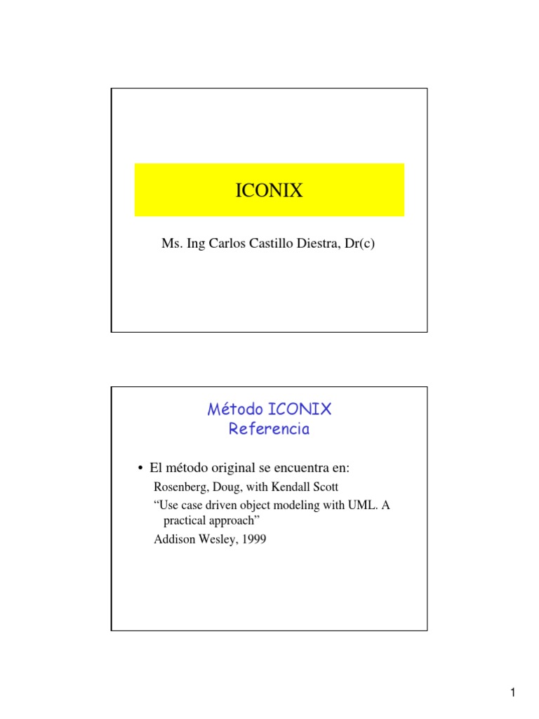 Iconix | PDF | Caso de uso | Clase (Programación informática)