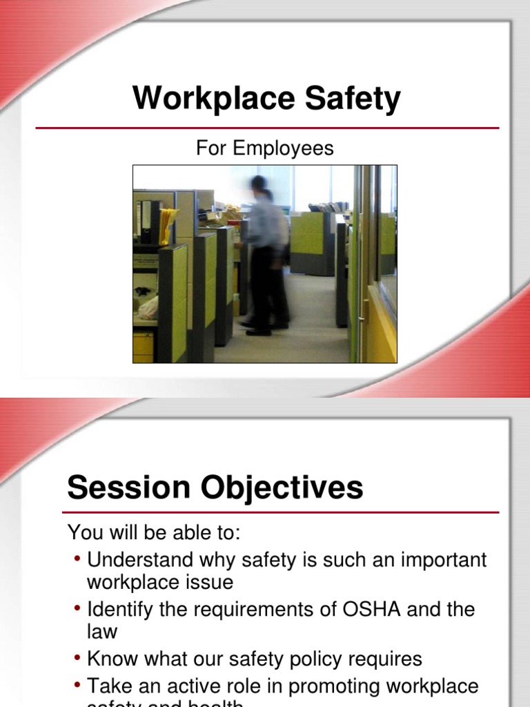 Workplace Safety For Employees | Occupational Safety And Health ...
