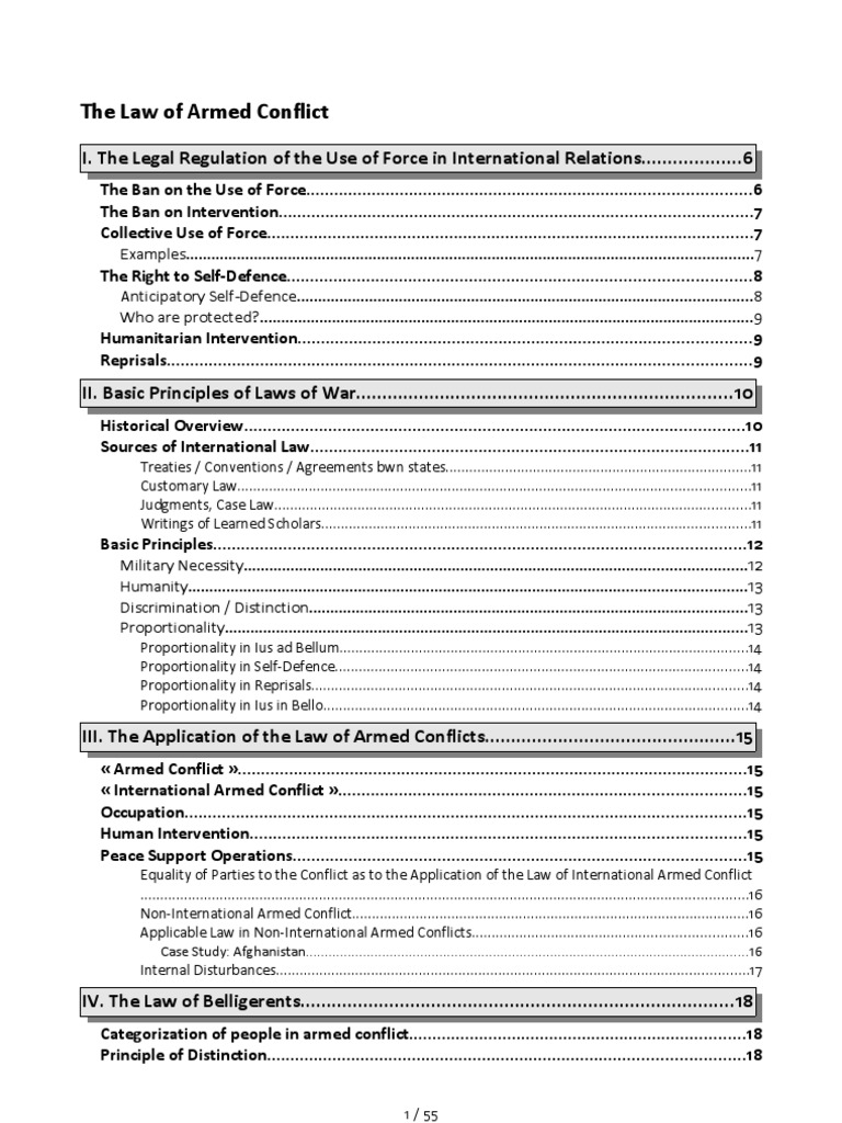 The Law of Armed Conflicts | PDF | Law Of War | International ...